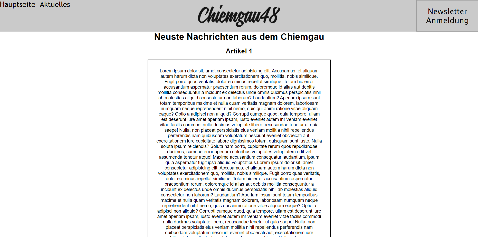 namedmichi Projekt Overview